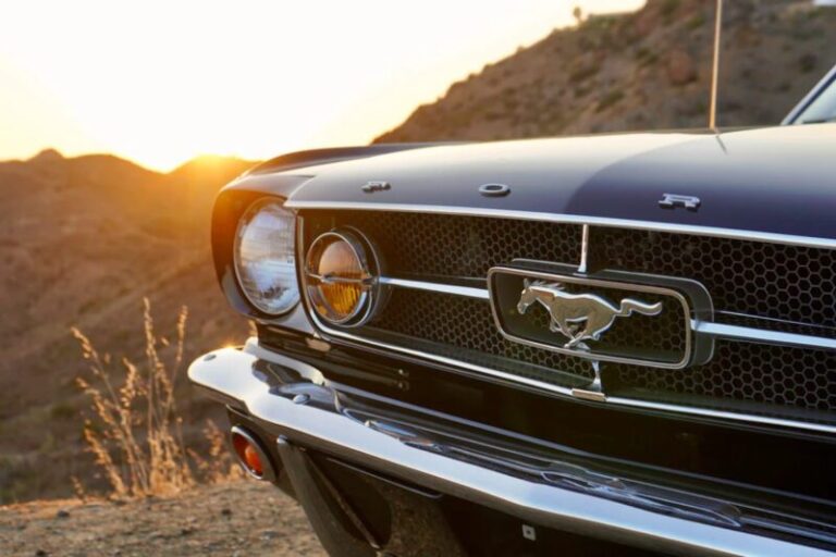Stunning Car With A Horse Symbol Photos